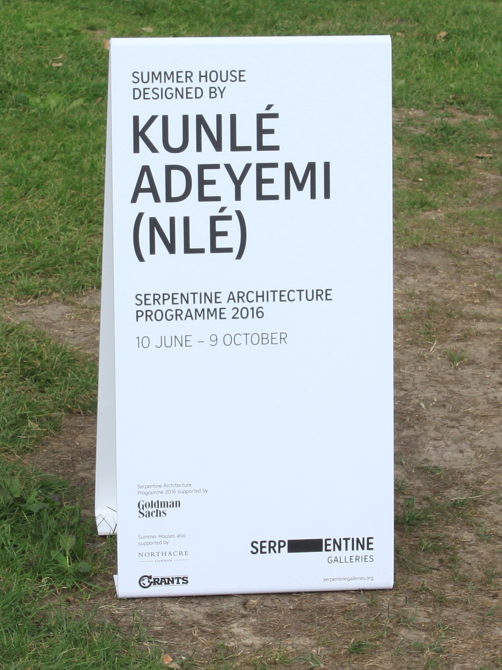 Kunlé Adeyemi Summer House Sign - impworks